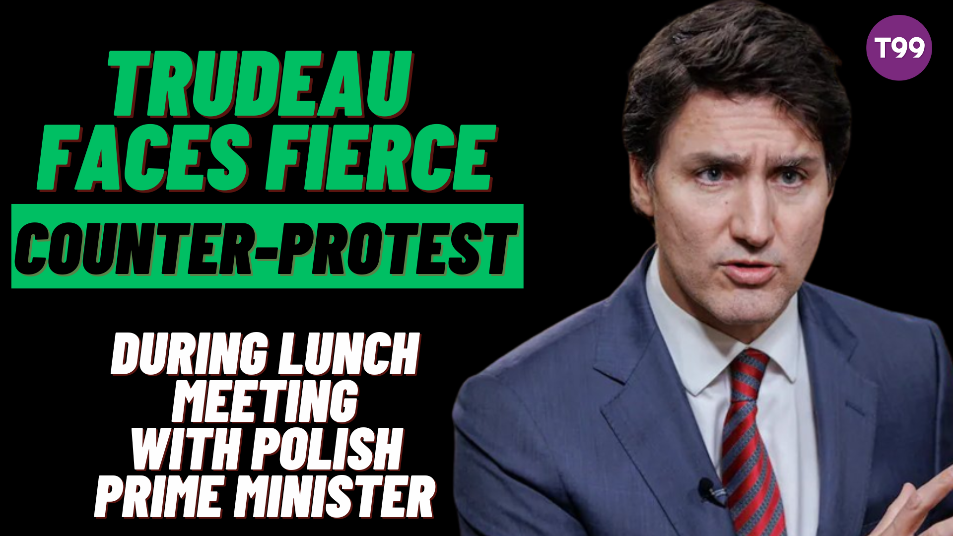 VIDEO: Trudeau met with counter-protesters in Toronto – Toronto 99
