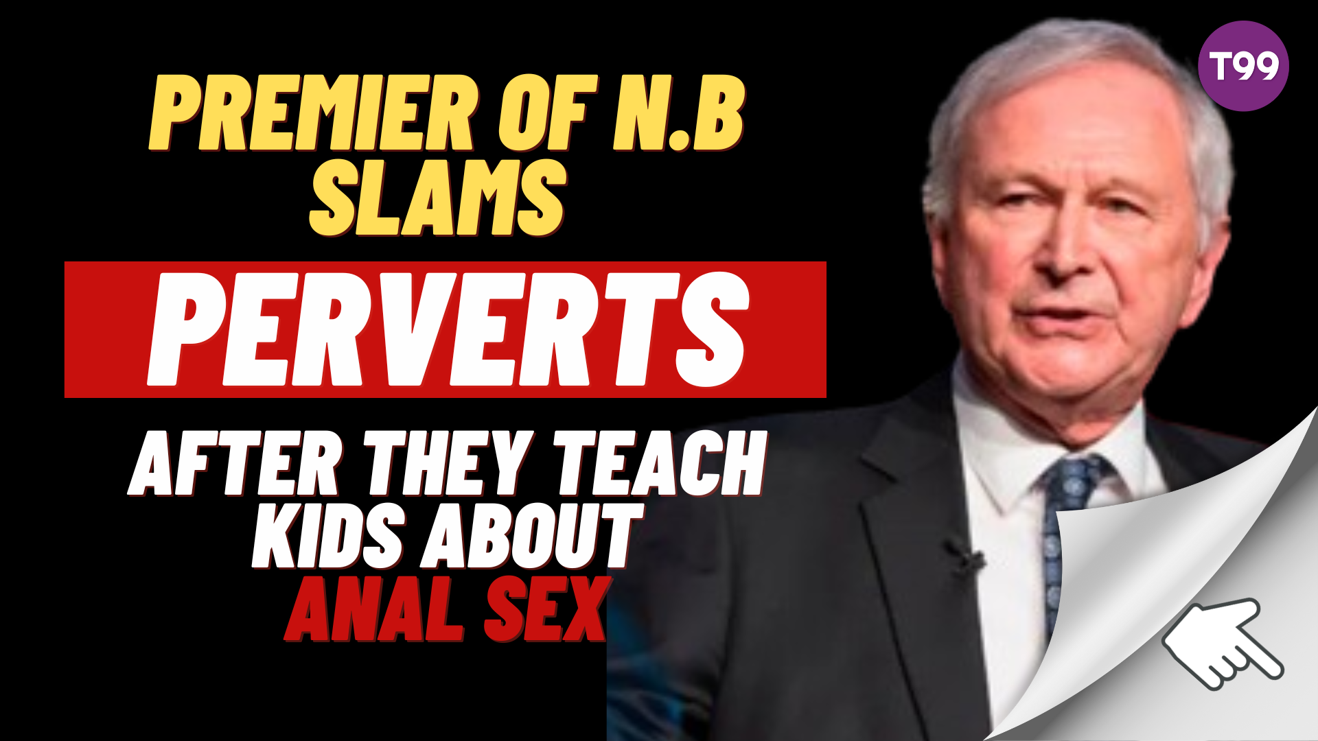 Kids in New Brunswick taught about SODOMY, premier ‘furious’ – Toronto 99